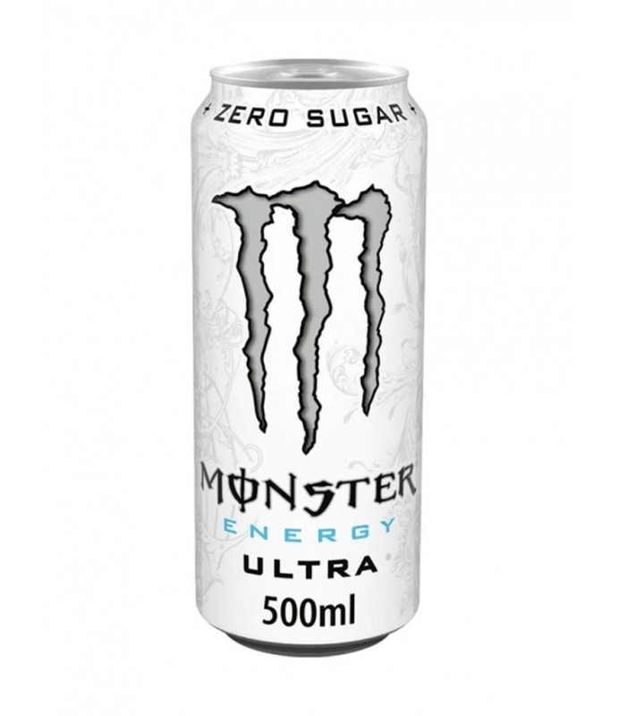 Monster Energy Ultra White lata de 500ml, bebida energética sin azúcar ...