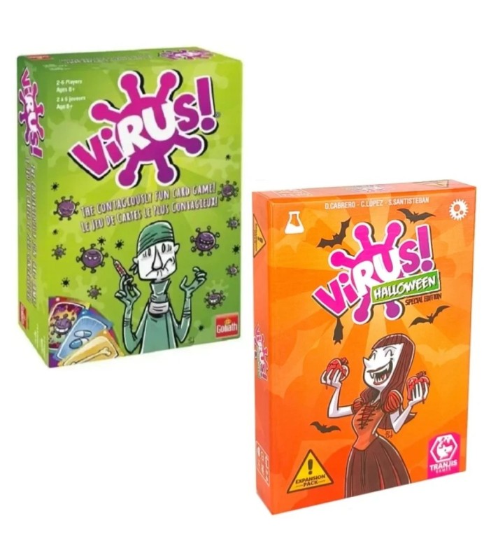 Juego de mesa Virus 1, 2 y 3, juego de cartas divertido en español, in
